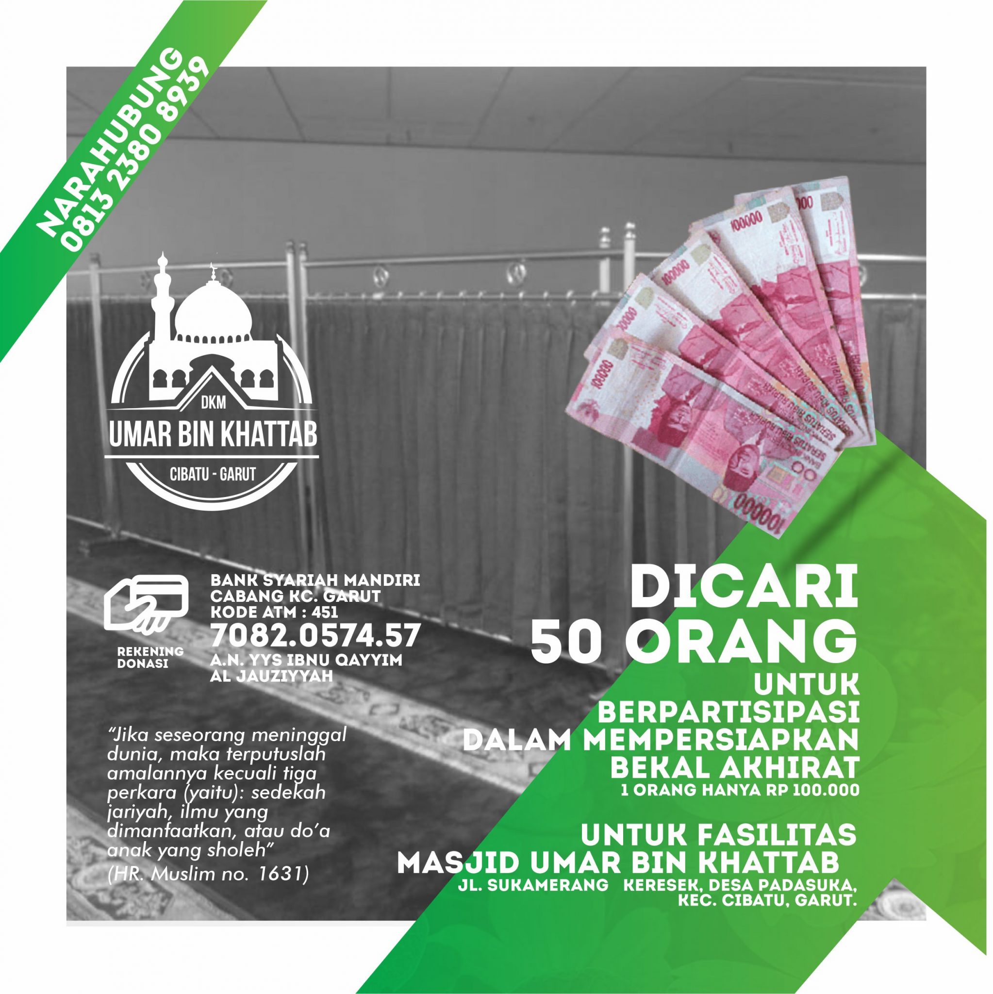 Wakaf Hijab Masjid – Yayasan Ibnu Qayyim Aljauziyyah Garut